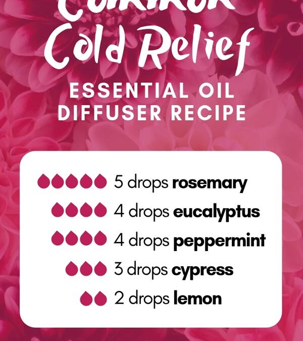 Common-Cold-Relief-Blend-Essential-Oil-Diffuser-Recipe | The Natural Side